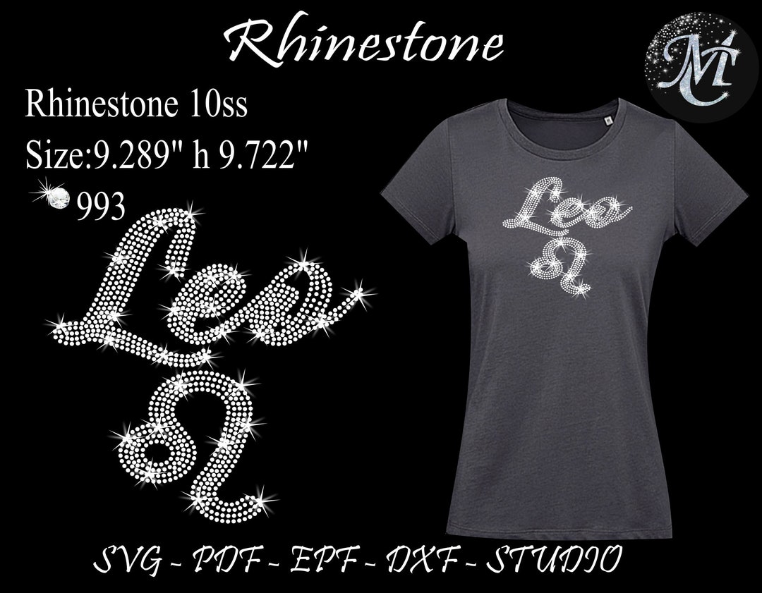 Leo Rhinestone, Leo Svg, Rhinestone Template, Zodiac Signs Svg ...