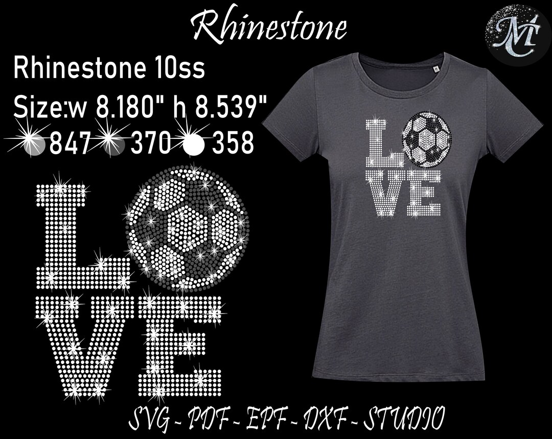 Football Rhinestone, Football Svg, Rhinestone Svg, Rhinestone Template ...