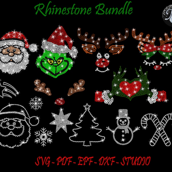 Rhinestone Svg - Etsy