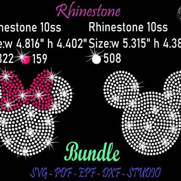 Mouse Rhinestone - Etsy