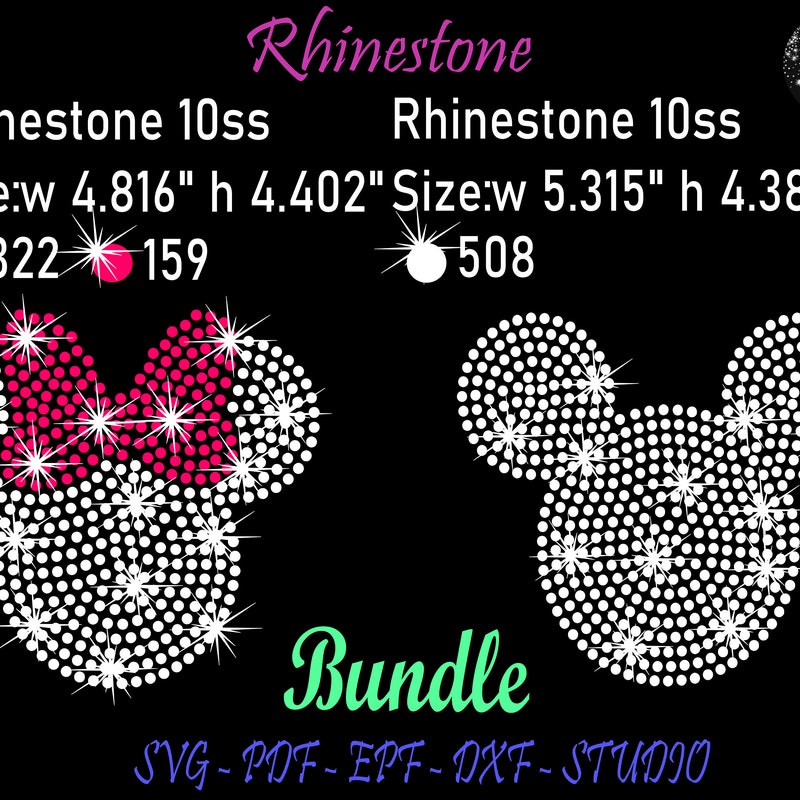 Mouse Rhinestone - Etsy