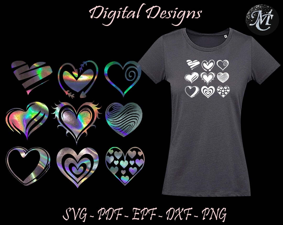 Heart Svg, Heart Sublimation, Hearts Template, Hearts Shirt, Valentine ...