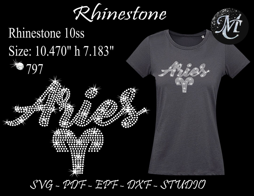 Aries Rhinestone, Aries Svg, Rhinestone Template, Rhinestone Svg ...