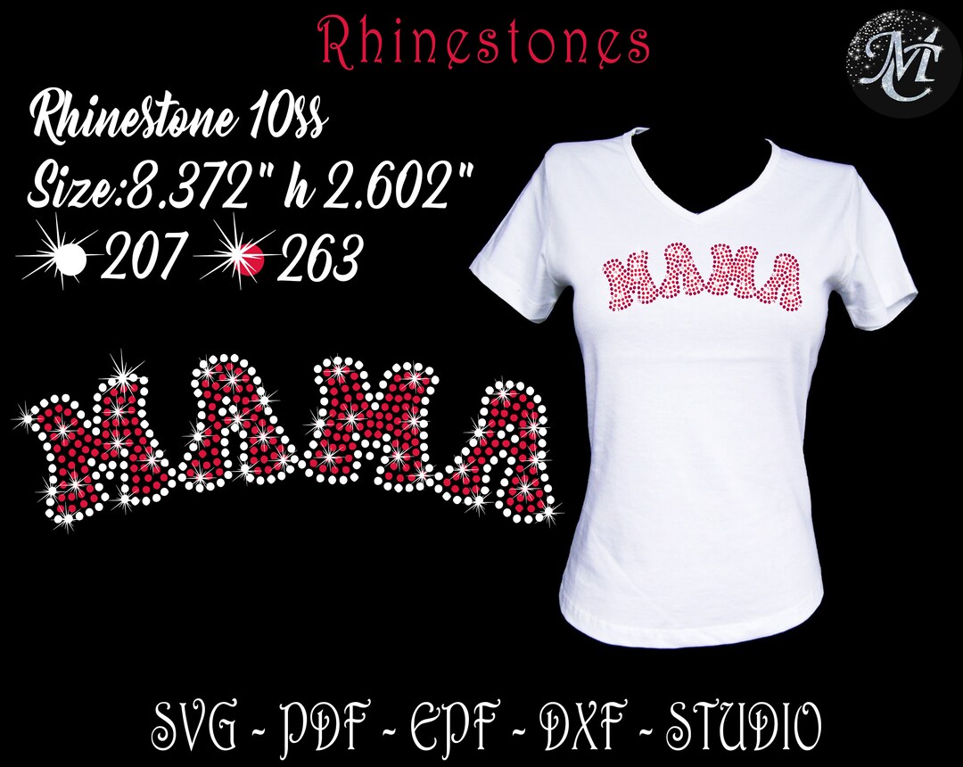 Mama Rhinestone, Mama Svg, Mom Rhinestone, Mother S Day, Mom Svg ...