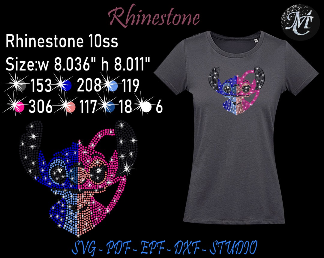 Rhinestone Svg, Rhinestone Template, Rhinestone File, Love Rhinestone ...