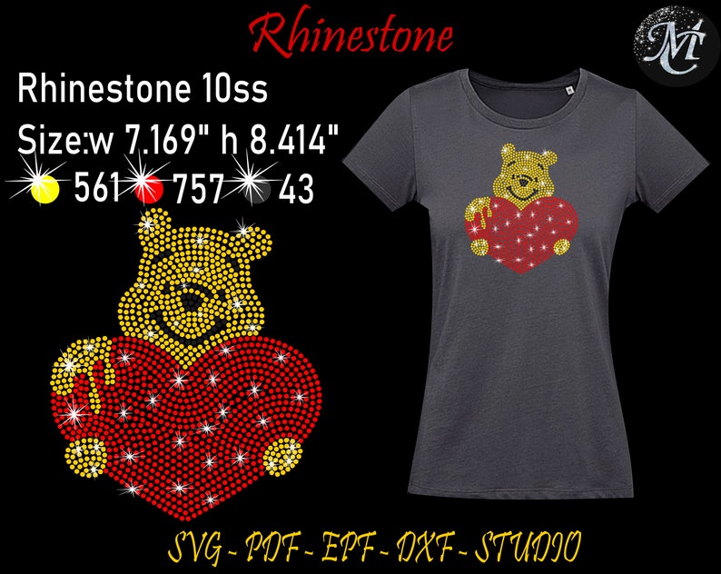 Super Bundle Rhinestone, Rhinestone Svg, Rhinestone Template, Mouse ...