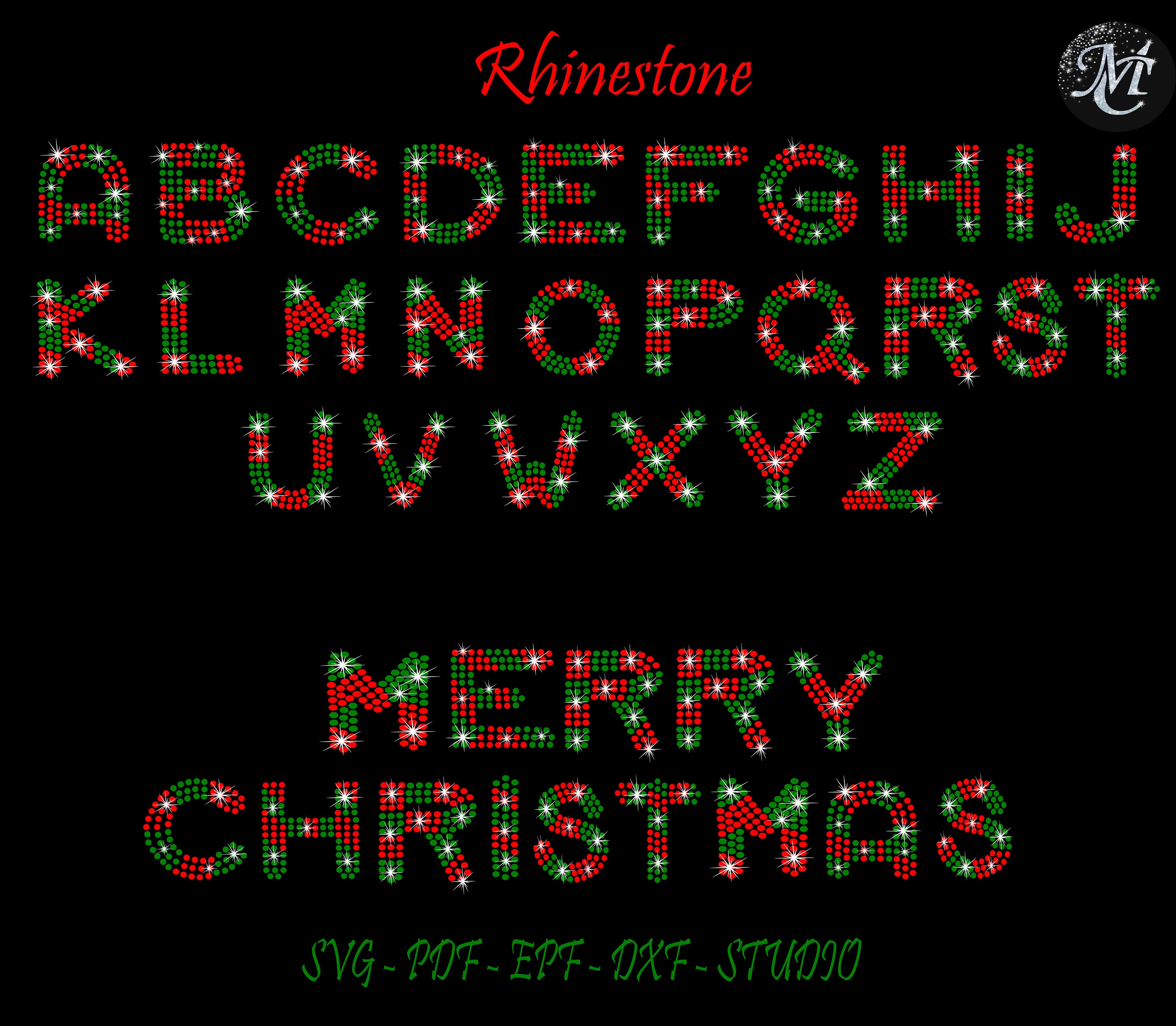 Rhinestone Alphabet, Alphabet Svg, Rhinestone Svg, Alphabet Template ...