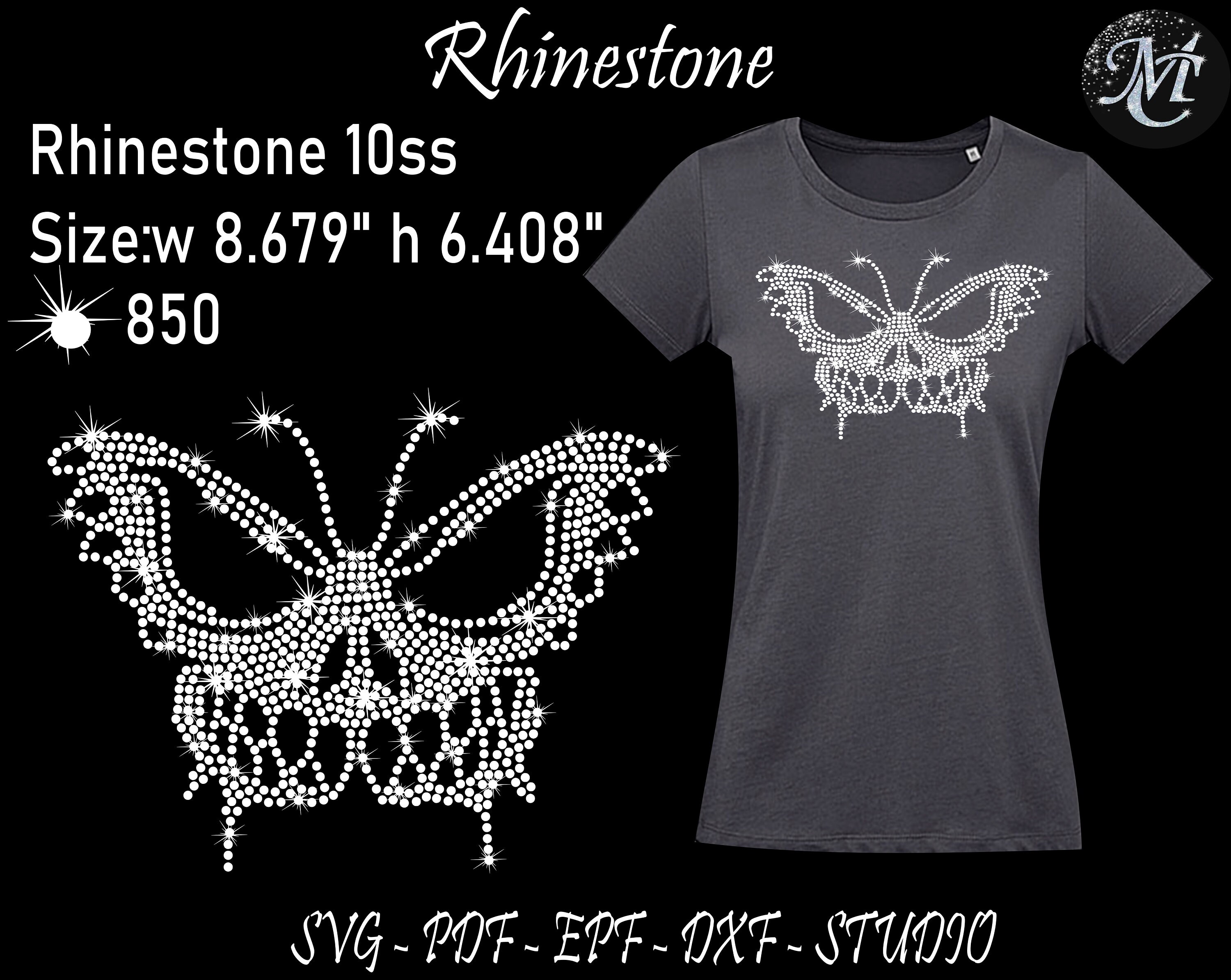 Butterfly Rhinestone, Butterfly Svg, Halloween Rhinestone, Halloween ...