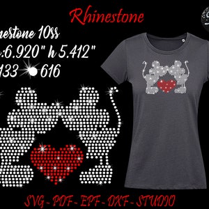 Super Bundle Rhinestone, Rhinestone Svg, Rhinestone Template, Mouse ...