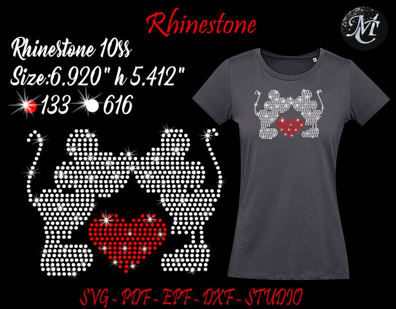 Super Bundle Rhinestone, Rhinestone Svg, Rhinestone Template, Mouse ...