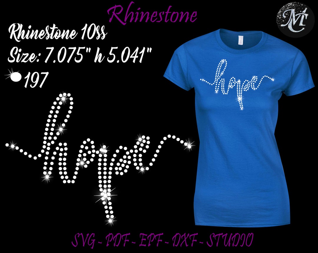 Hope Rhinestone, Hope Svg, Hope Template, Rhinestone Svg, Rhinestone ...