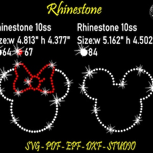 Bundle Mouse Rhinestone, Mouse Svg, Mouse Rhinestone, Rhinestone Svg ...
