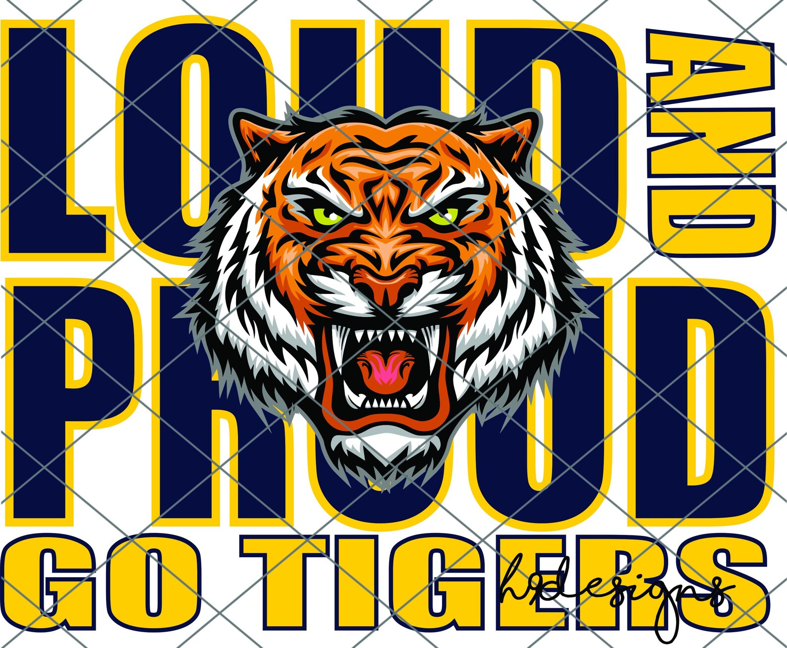 Loud and Proud Tigers - Etsy