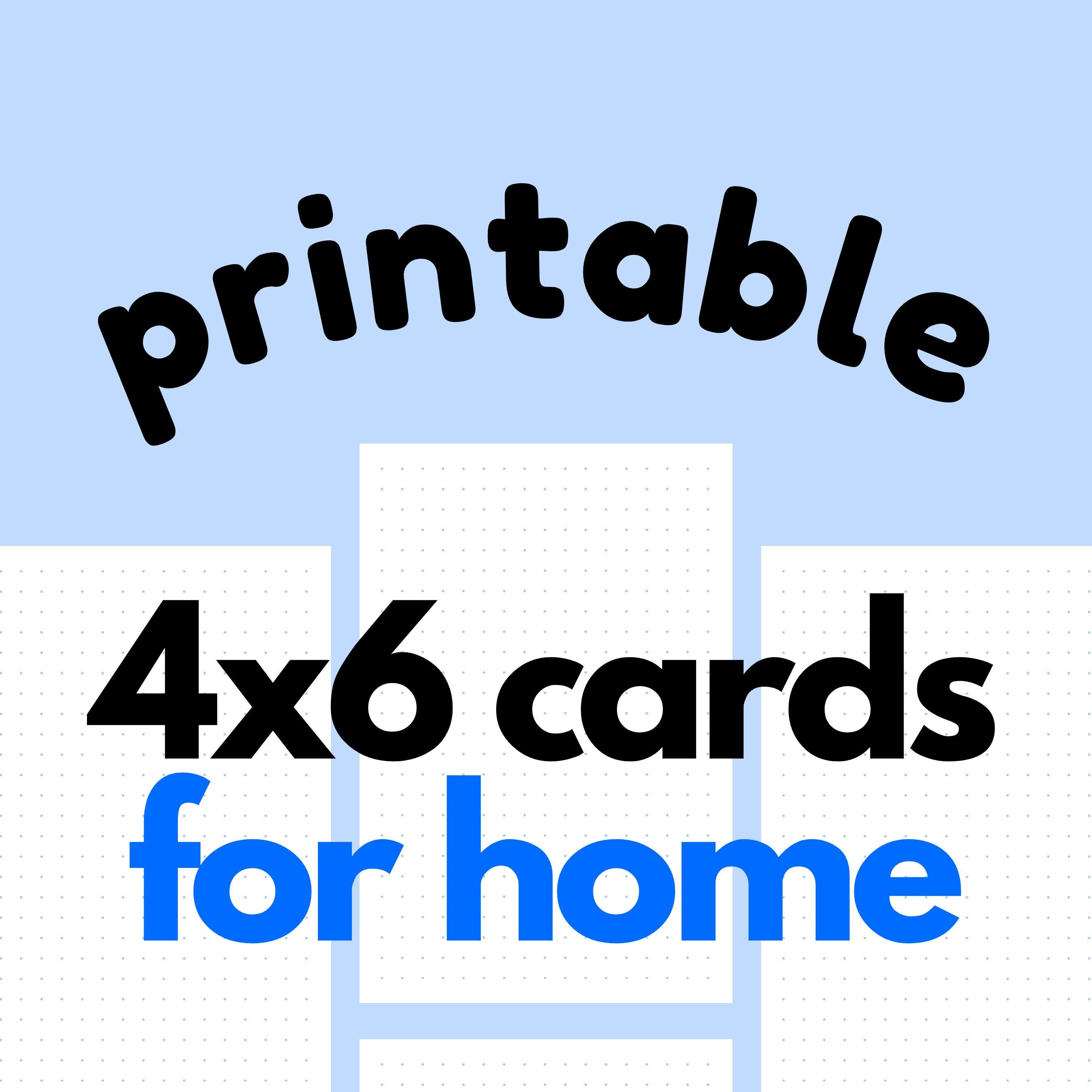 Printable Index Cards for Cleaning Tasks | 4"x6" | Editable Canva File ...