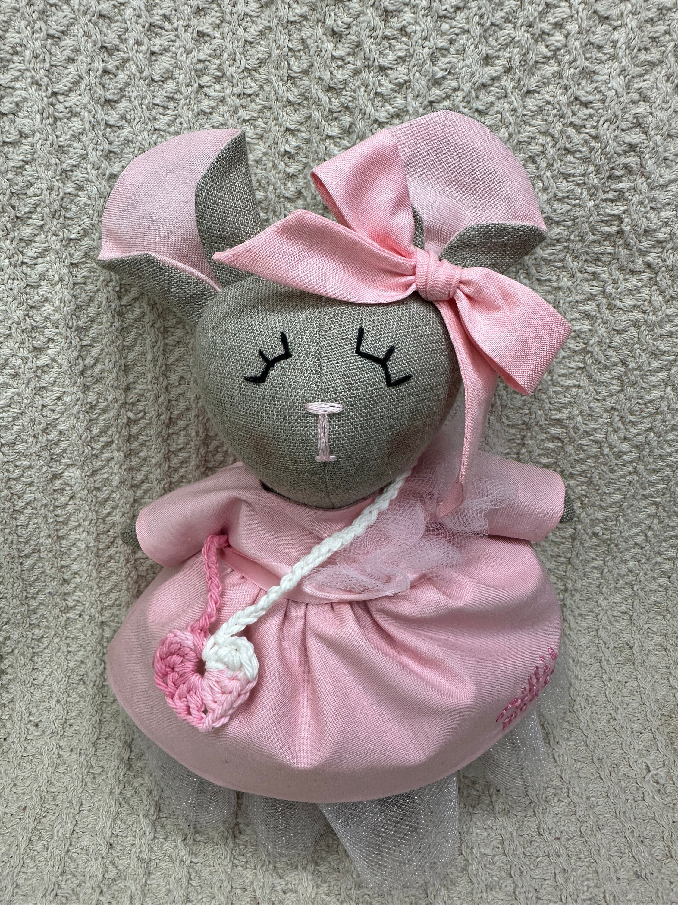 Organic Linen Doll/fabric Mouse Doll/linen Doll/rag Doll With Clothes ...