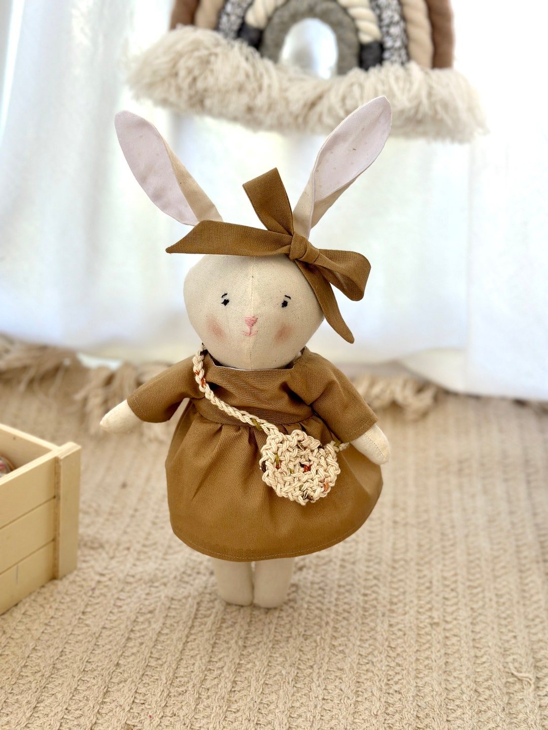 Personalized Doll Bunny/bunny Doll/stuffed Doll/rag Doll/gift for Baby ...