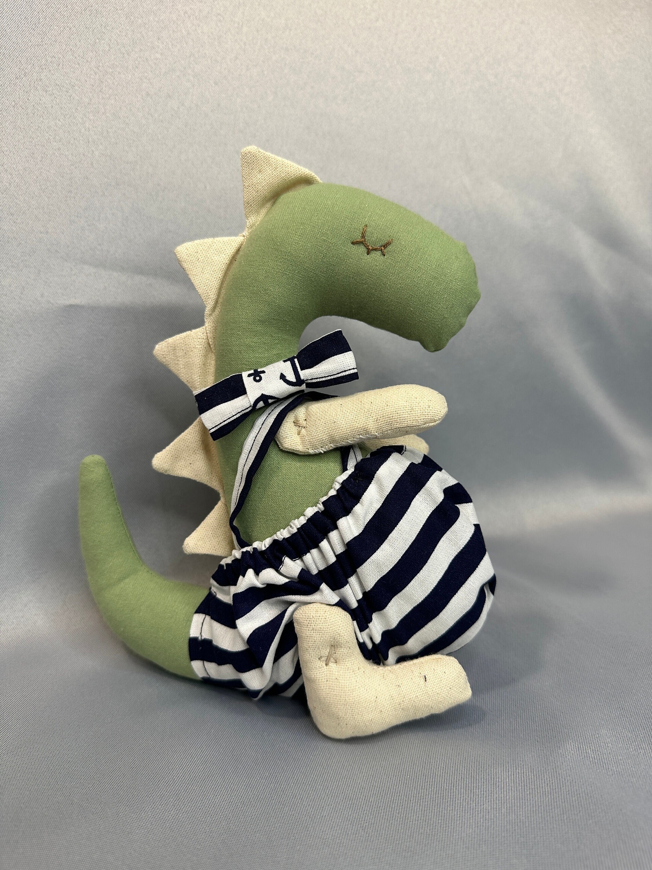 Organic Linen Dinosaur Doll With Stuffed Cloth/dinosaur Doll/birthday ...