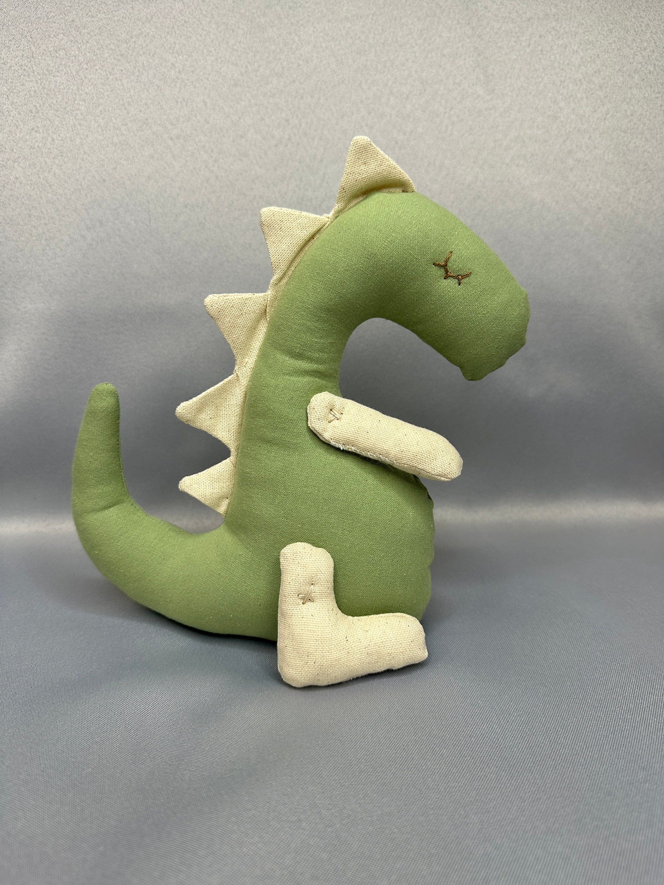 Organic Linen Dinosaur Doll With Stuffed Cloth/dinosaur Doll/birthday ...