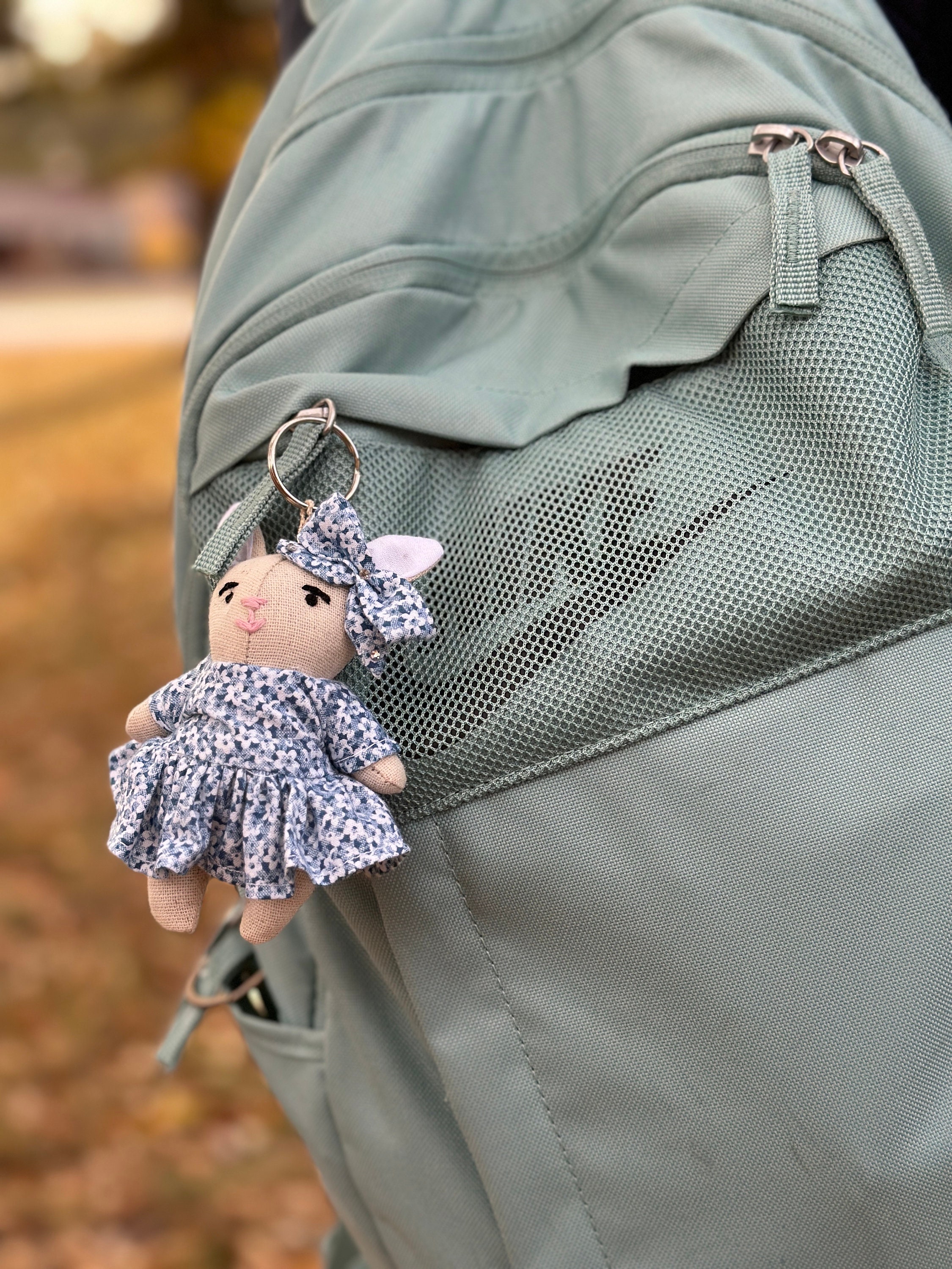 Keychain Doll/keychain Bunny /linen Doll/rag Doll With Clothes/handmade ...