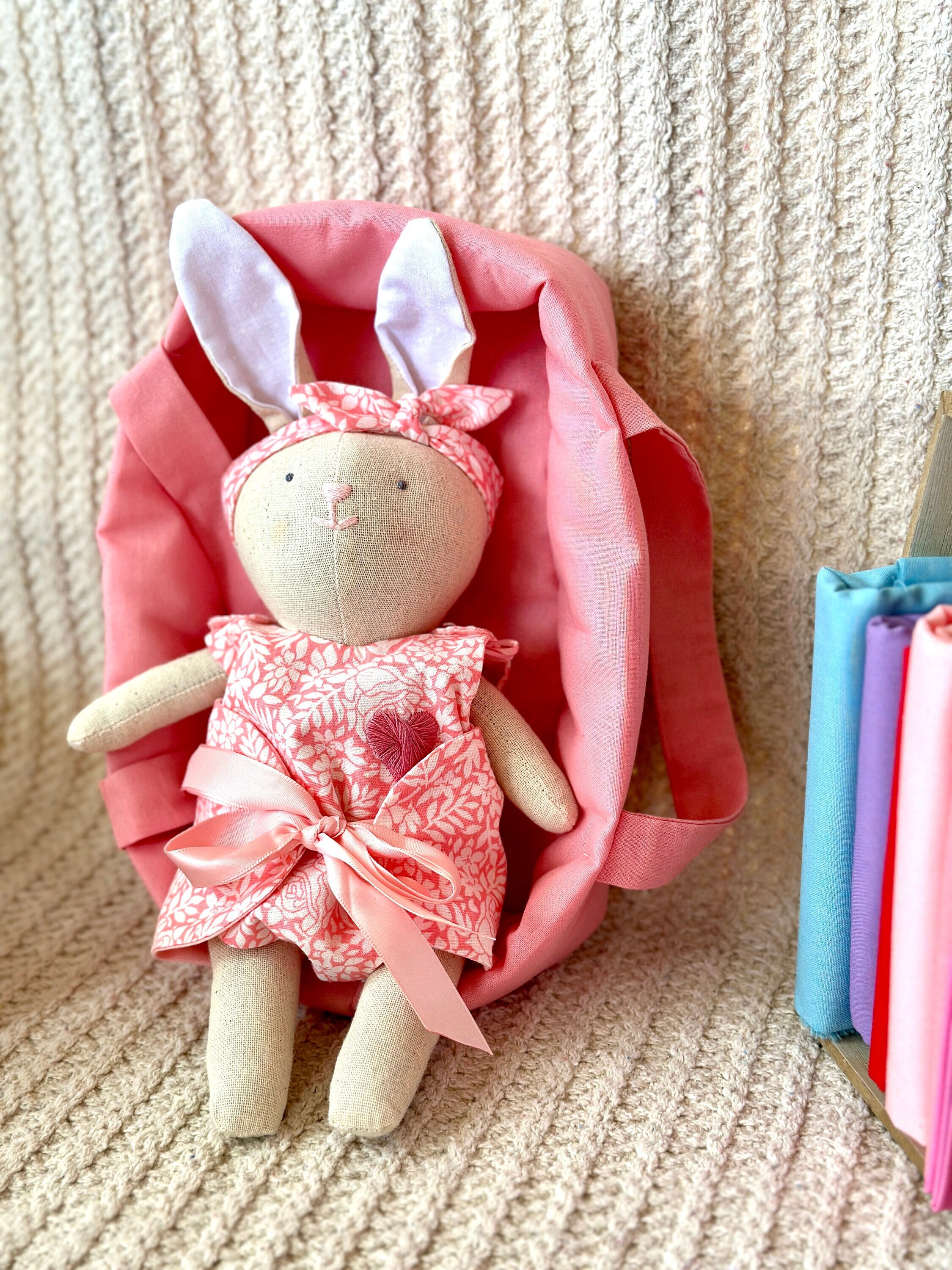 Linen Handmade Doll/doll Mouse/organic Linen Mouse/rag Doll/doll Bed ...