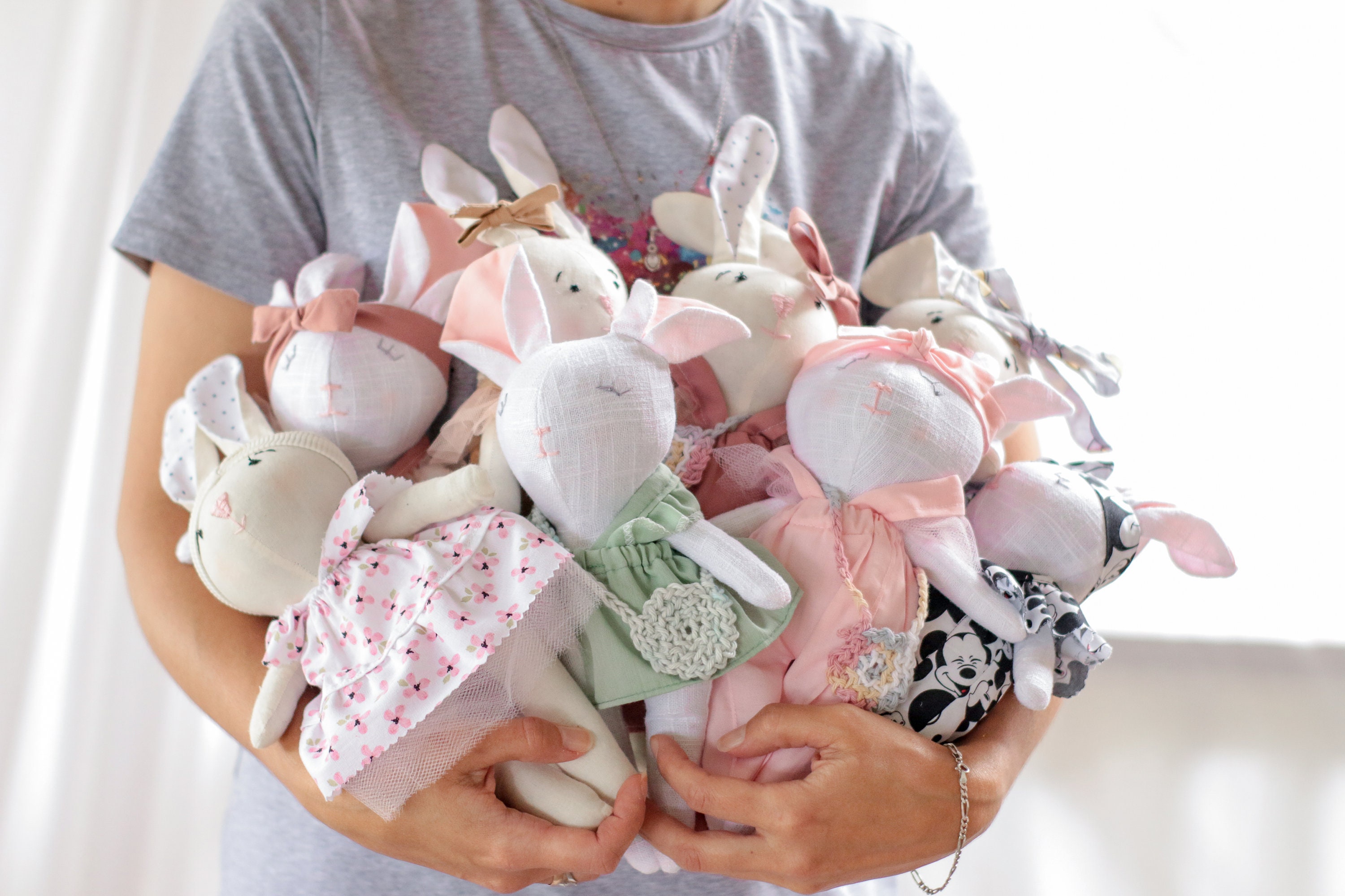 Doll for Kids/rag Doll/linen Bunny Doll/stuffed Soft Doll With Cloth ...