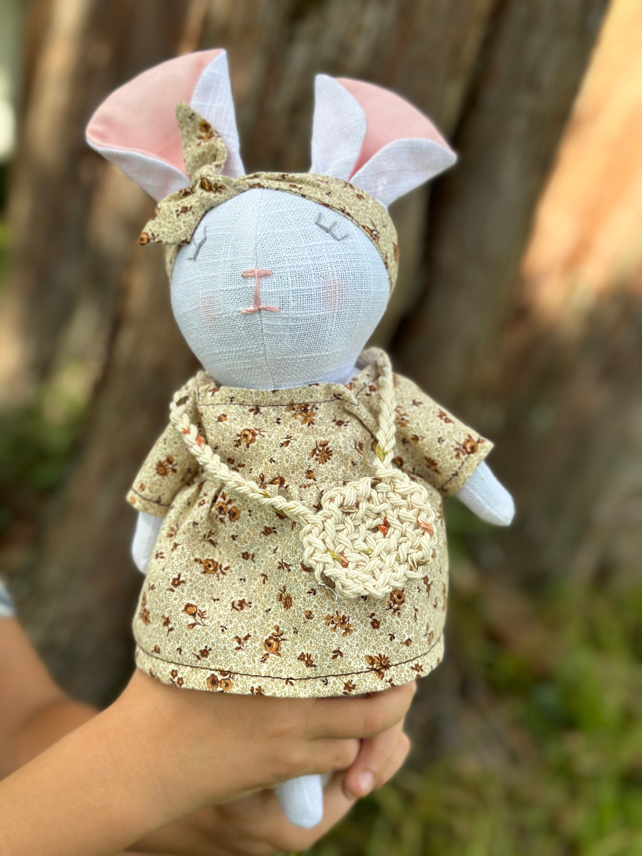 Handmade Fabric Mouse Doll/stuffed Animal/linen Mouse/gift for Baby ...