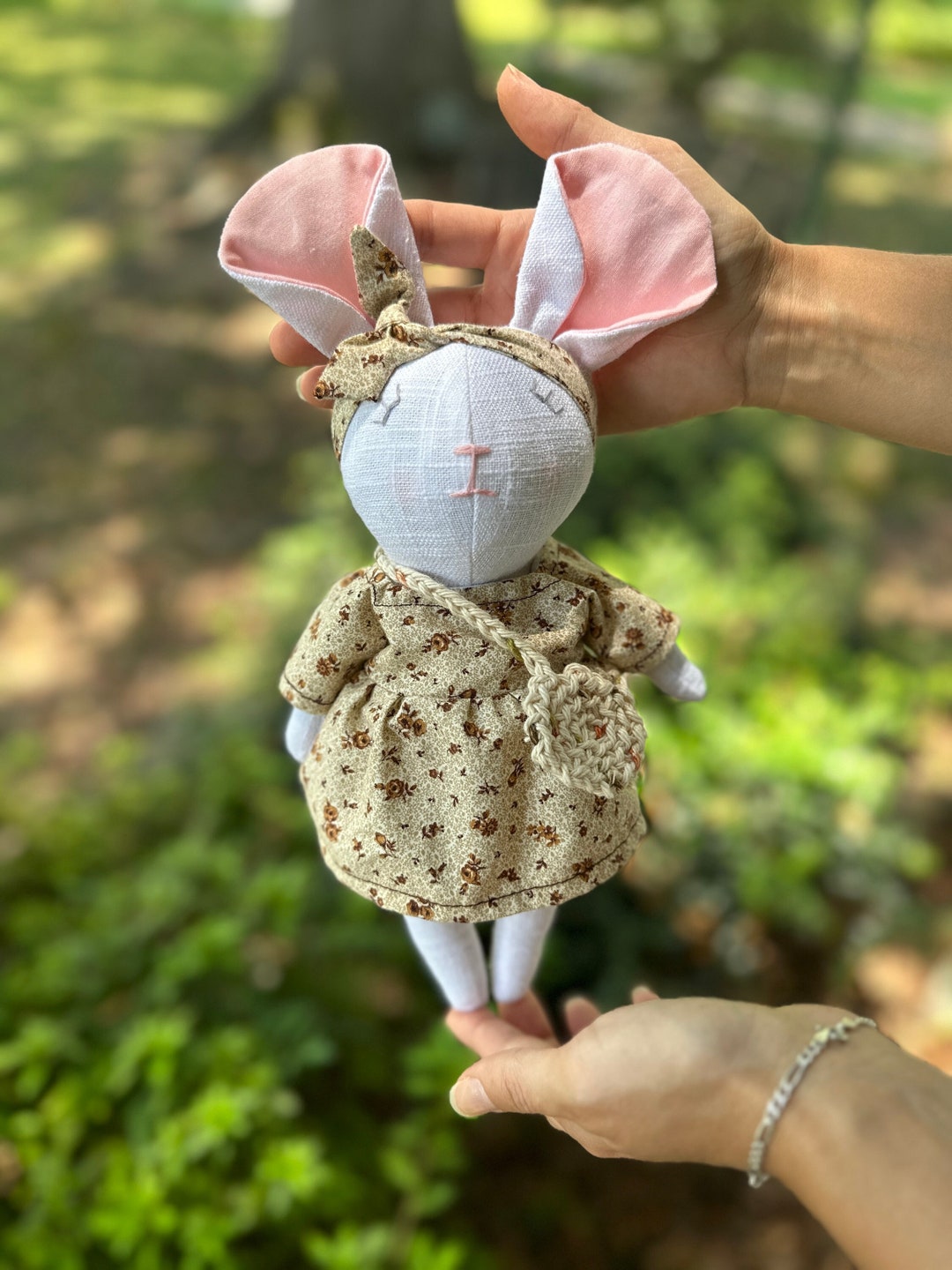 Handmade Fabric Mouse Doll/stuffed Animal/linen Mouse/gift for Baby ...