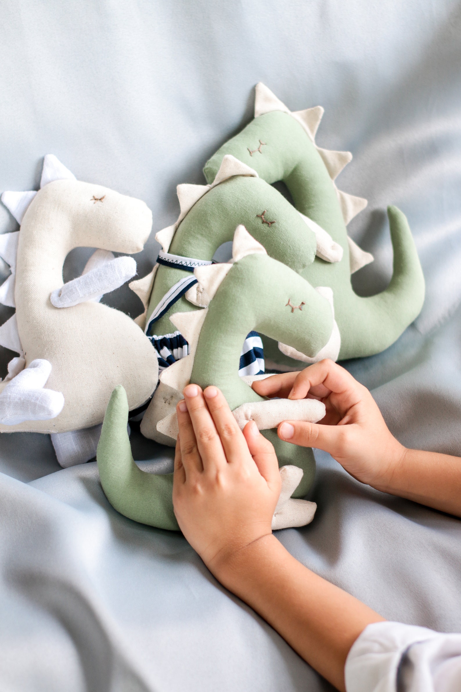 Organic Linen Dinosaur Doll With Stuffed Cloth/dinosaur Doll/birthday ...