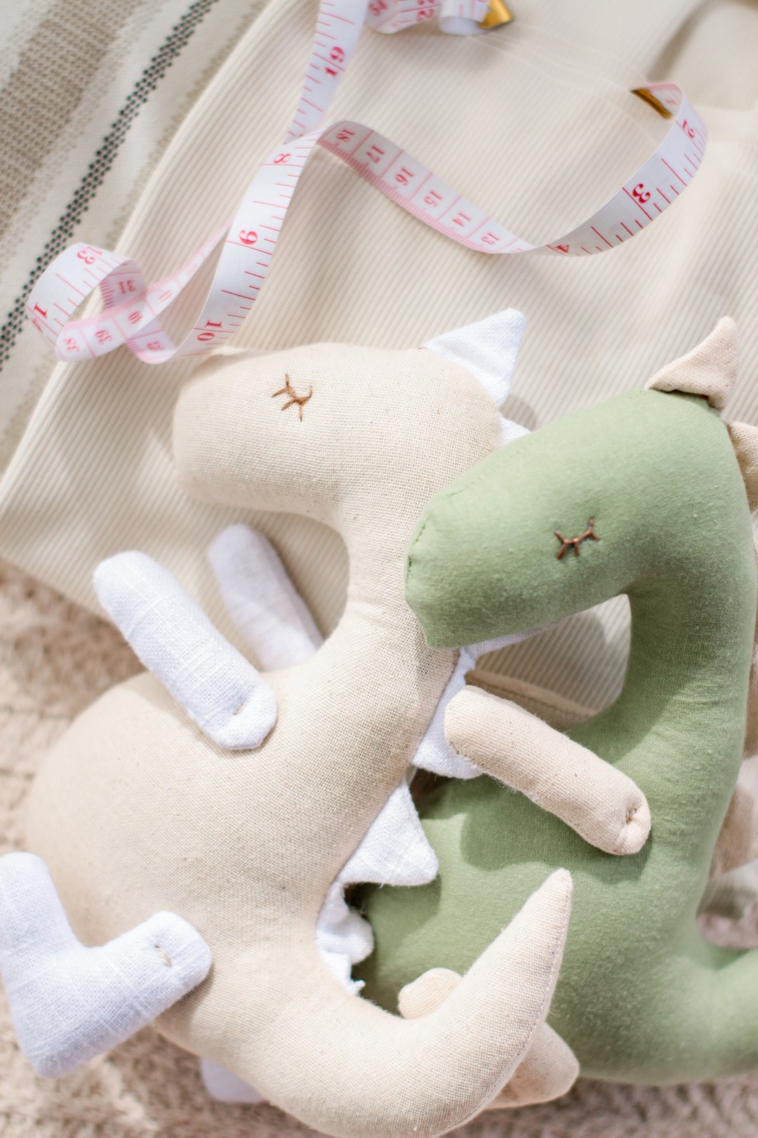 Organic Linen Dinosaur /doll With Stuffed Cloth/personalized Linen Doll ...