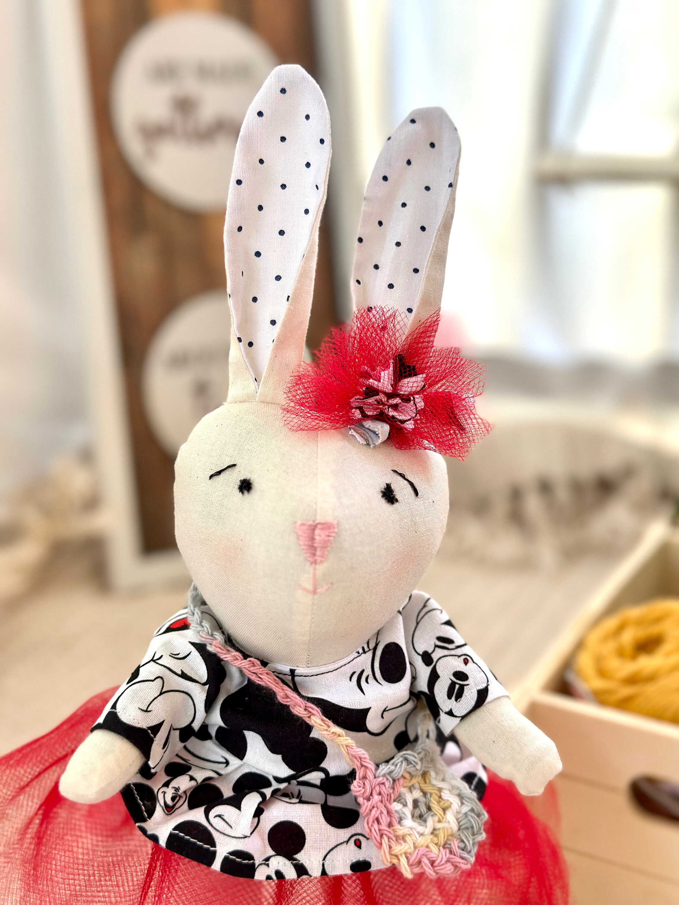 Bunny Linen Doll/linen Doll/handmade Organic Linen Doll/eco and Safe ...