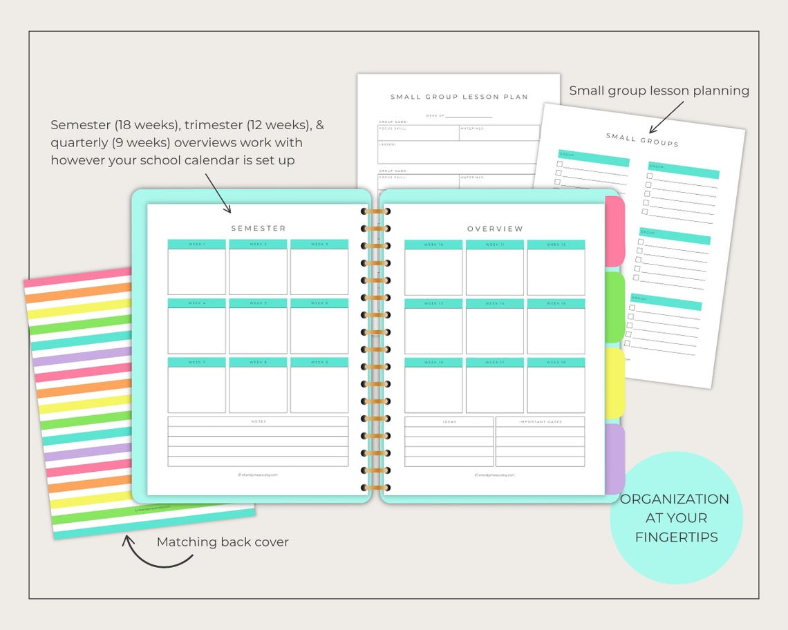 Printable Teacher Aide Planner | Teacher Assistant Planner | Undated ...