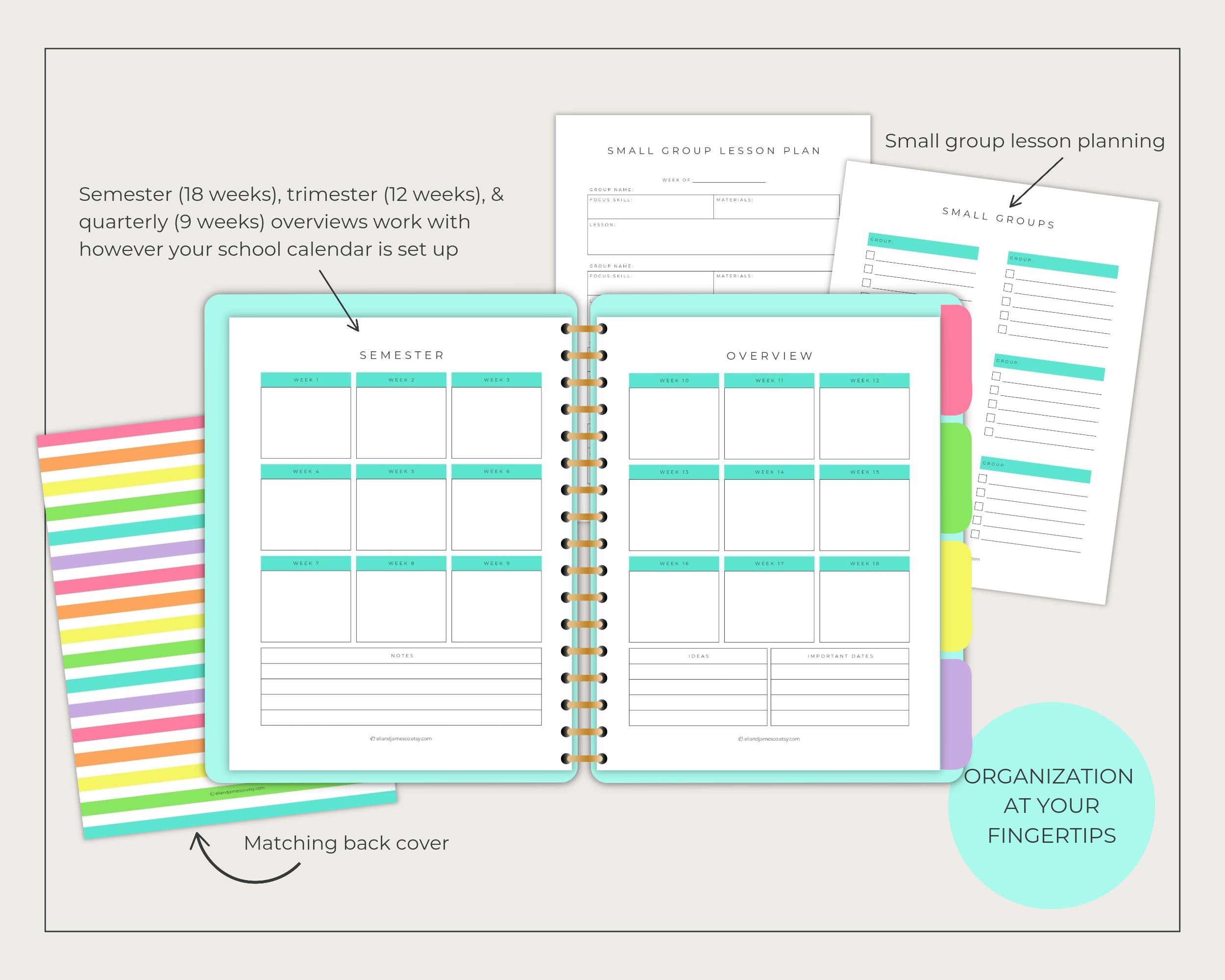 Printable Teacher Aide Planner | Teacher Assistant Planner | Undated ...