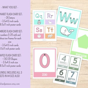 Preschool Flash Card Bundle | Alphabet Flash Cards | Numbers Flash ...