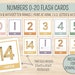 Numbers 0-20 Flash Cards | Printable Flash Cards | Homeschool Activity ...