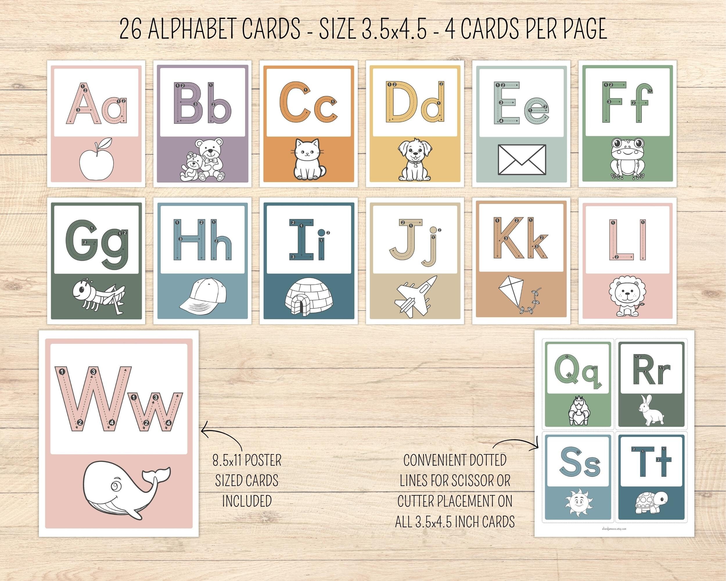 Preschool Flash Card Bundle | Alphabet Flash Cards | Numbers Flash ...