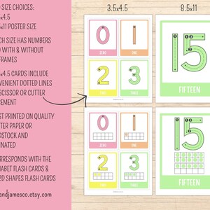 BRIGHTS Numbers 0-20 Flash Cards | Printable Flash Cards | Homeschool ...