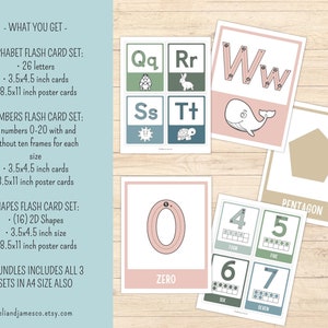 Preschool Flash Card Bundle | Alphabet Flash Cards | Numbers Flash ...