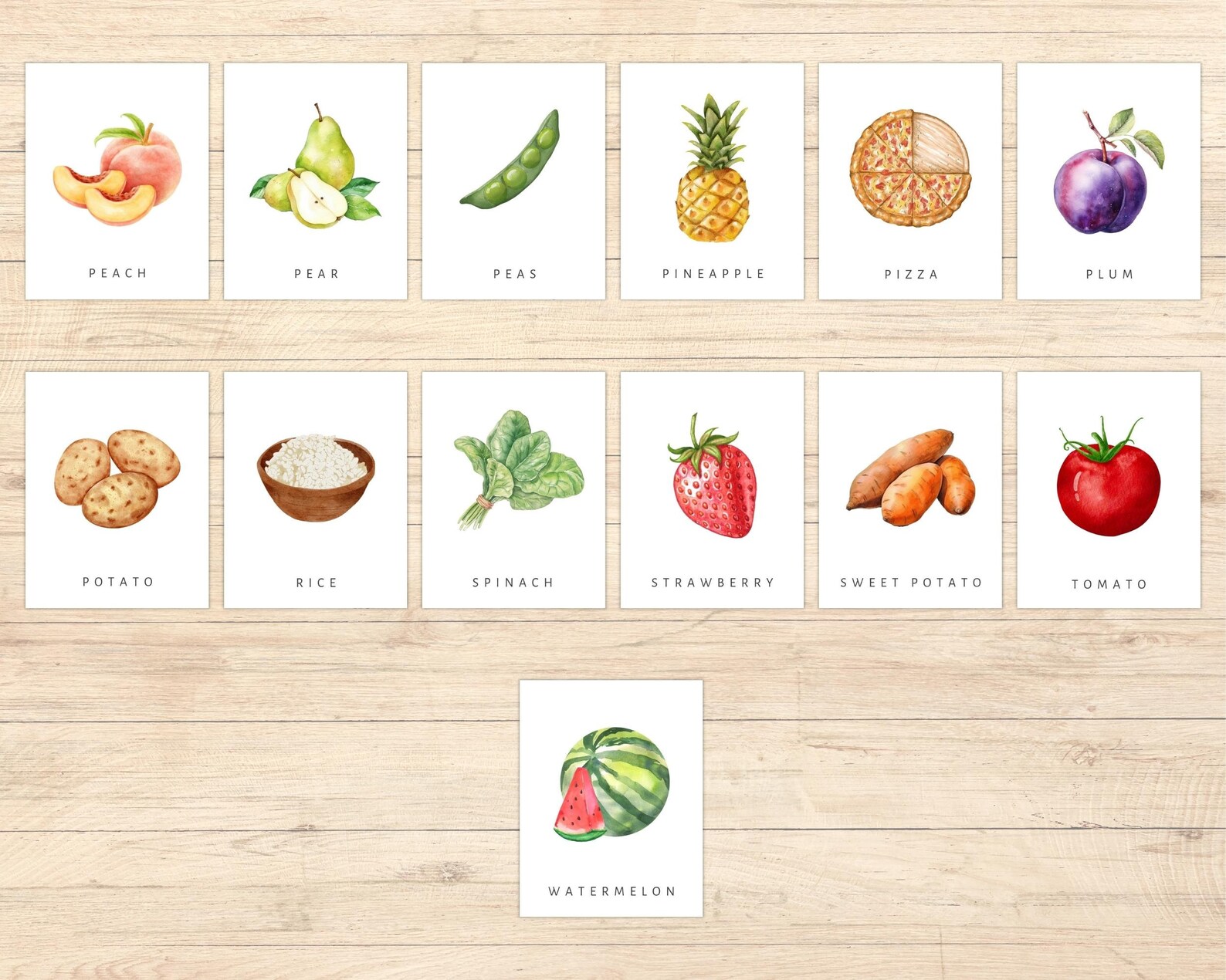 First Foods Flash Cards | Printable Flash Cards | Preschool Cards ...