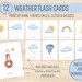 Weather Flash Cards | Printable Flash Cards | Preschool Cards ...