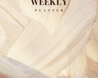 Gold Weekly Planner, Printable. - Etsy