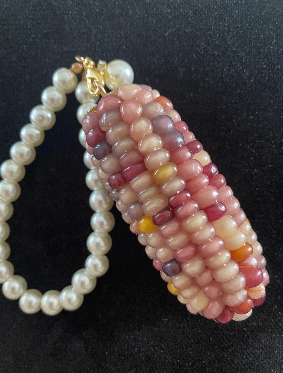 Handicrafts Glass Gem Corn for Display and Hand Stroke - Etsy