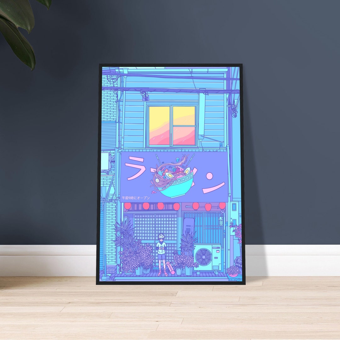 Studio Ghibli Wall Art Japanese Retro Anime Poster 80s 90s Anime Wall ...