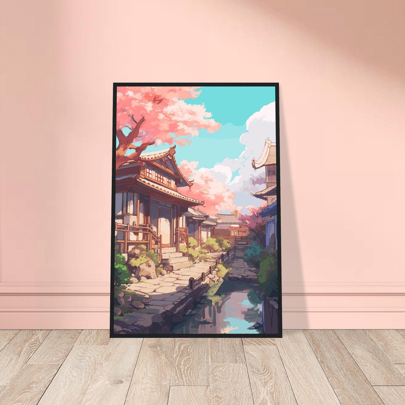 Studio Ghibli Wall Art Japanese Retro Anime Poster 80s 90s Anime Wall ...