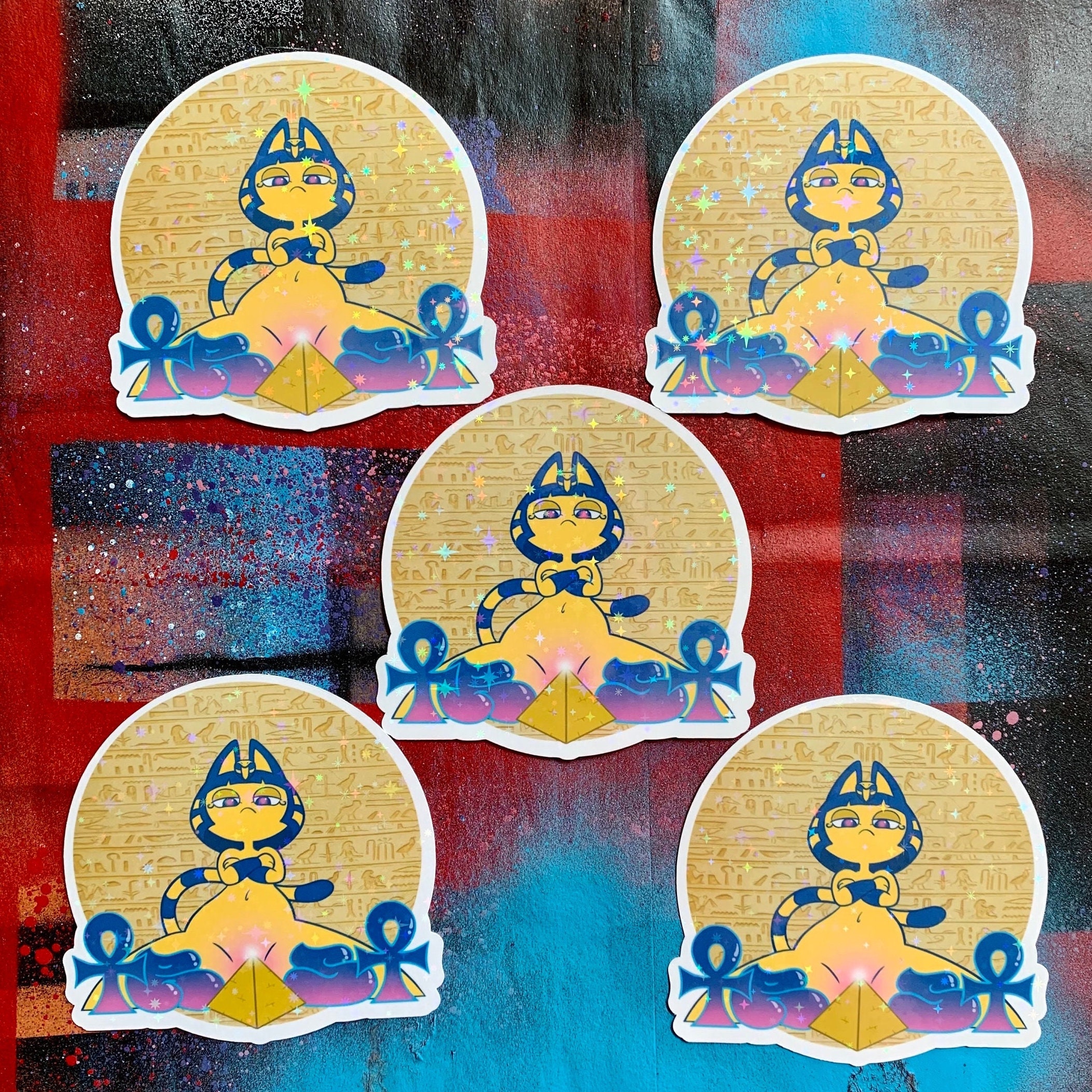 Ankha Sparkle Star Hologram Sticker - Etsy