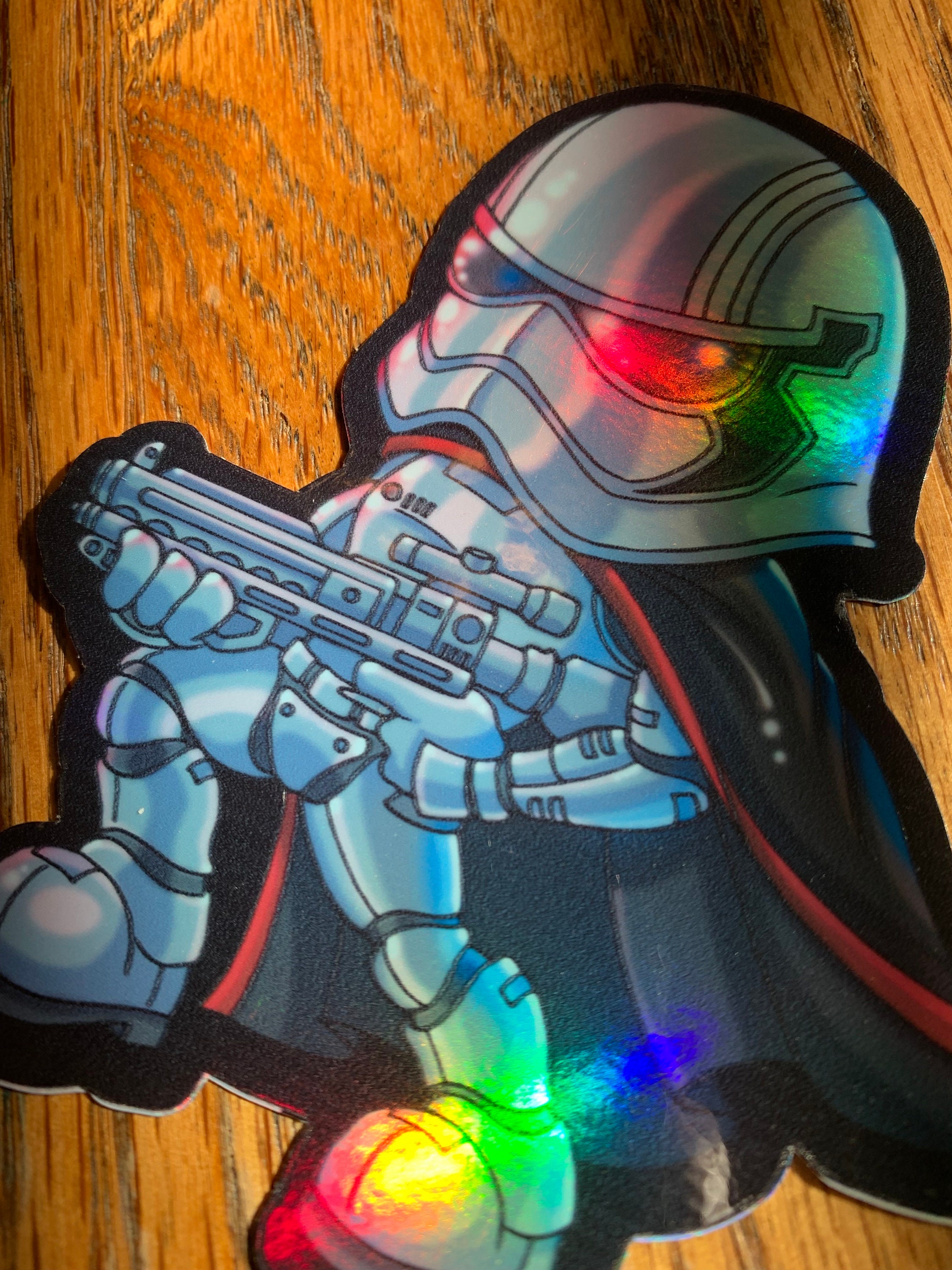 Captain Phazma Chromium Sticker - Etsy