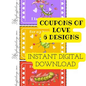 Printable Love Bug Coupons - Digital Download - Etsy