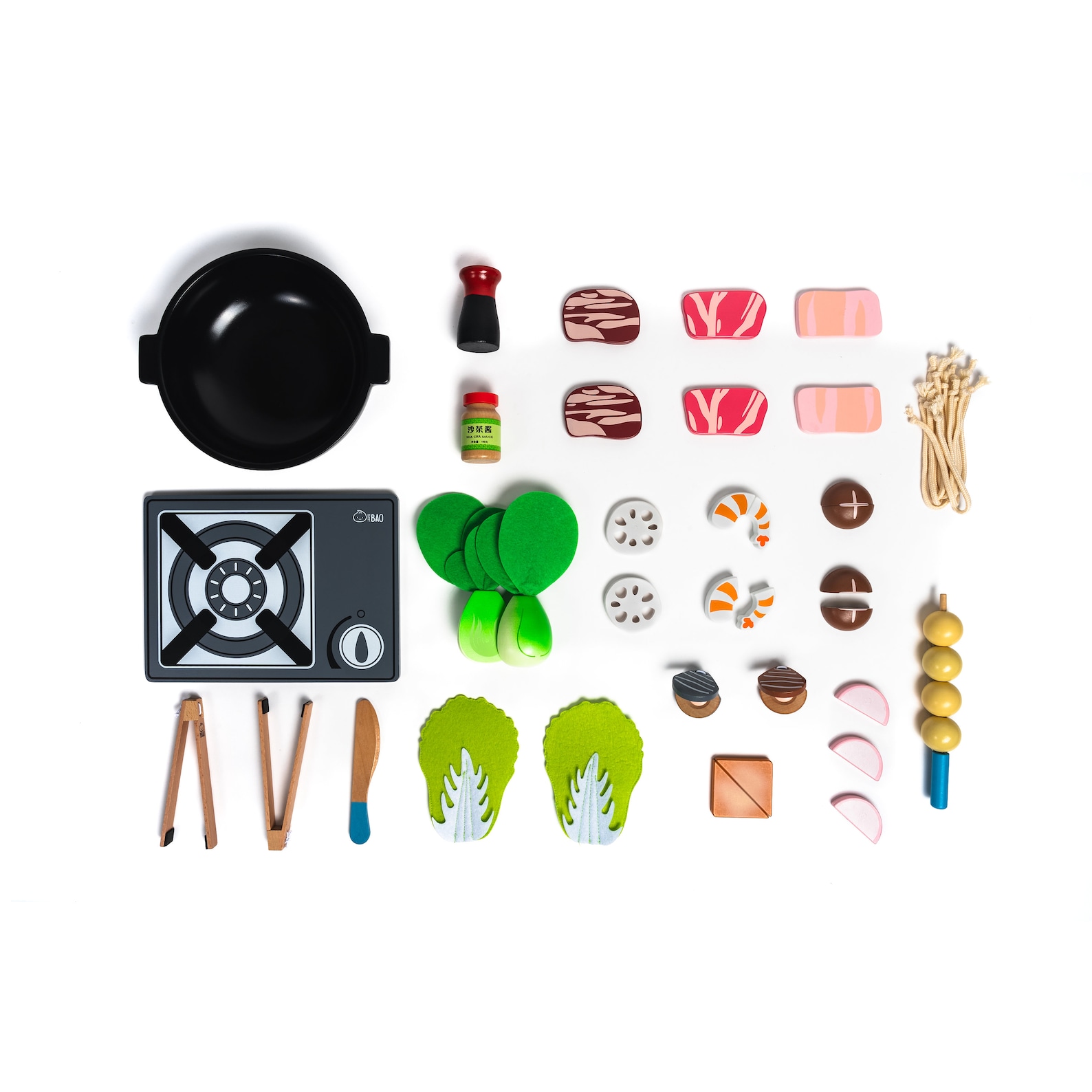Bitty Bao Wooden Magnetic Hot Pot Toy Set - Etsy