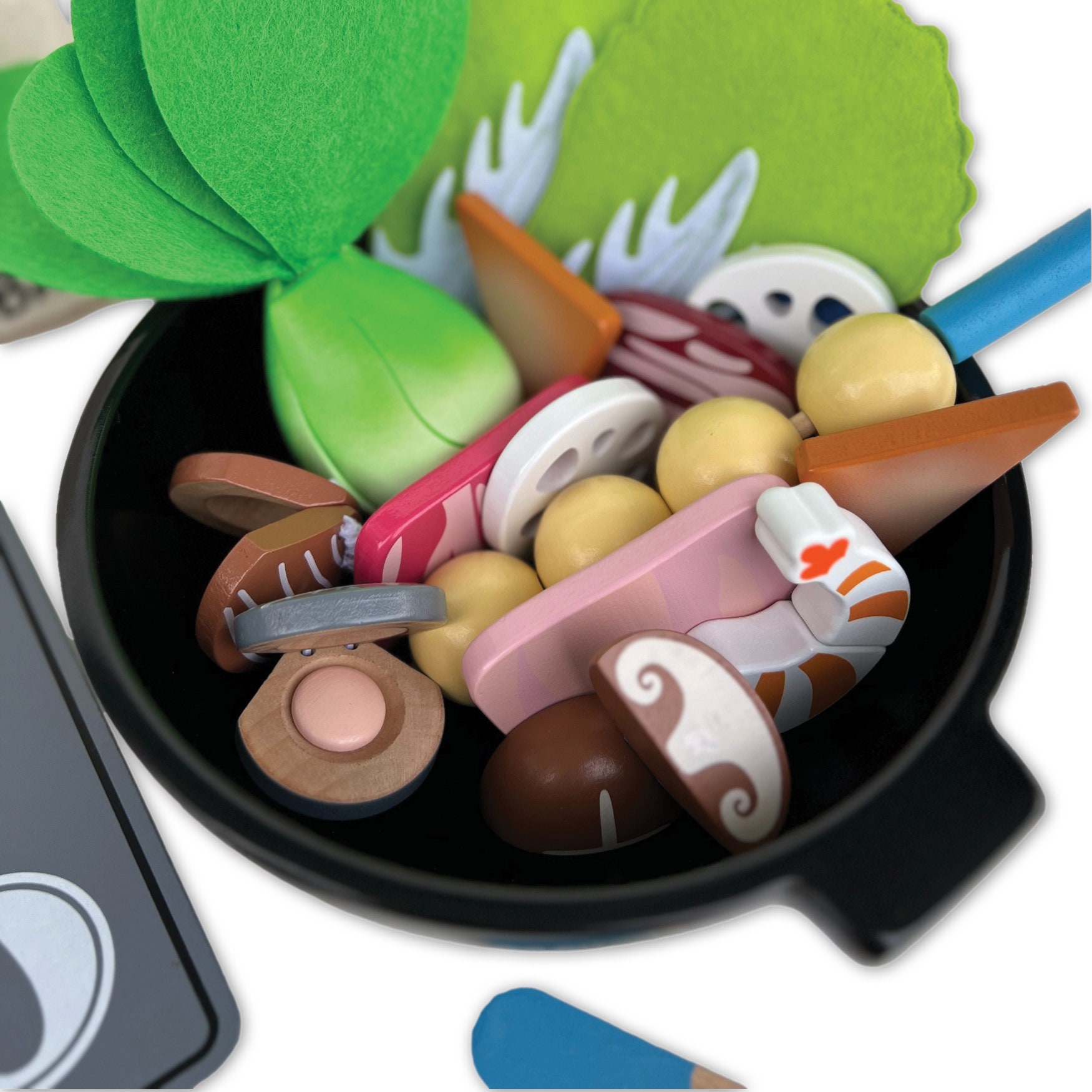 Bitty Bao Wooden Magnetic Hot Pot Toy Set - Etsy