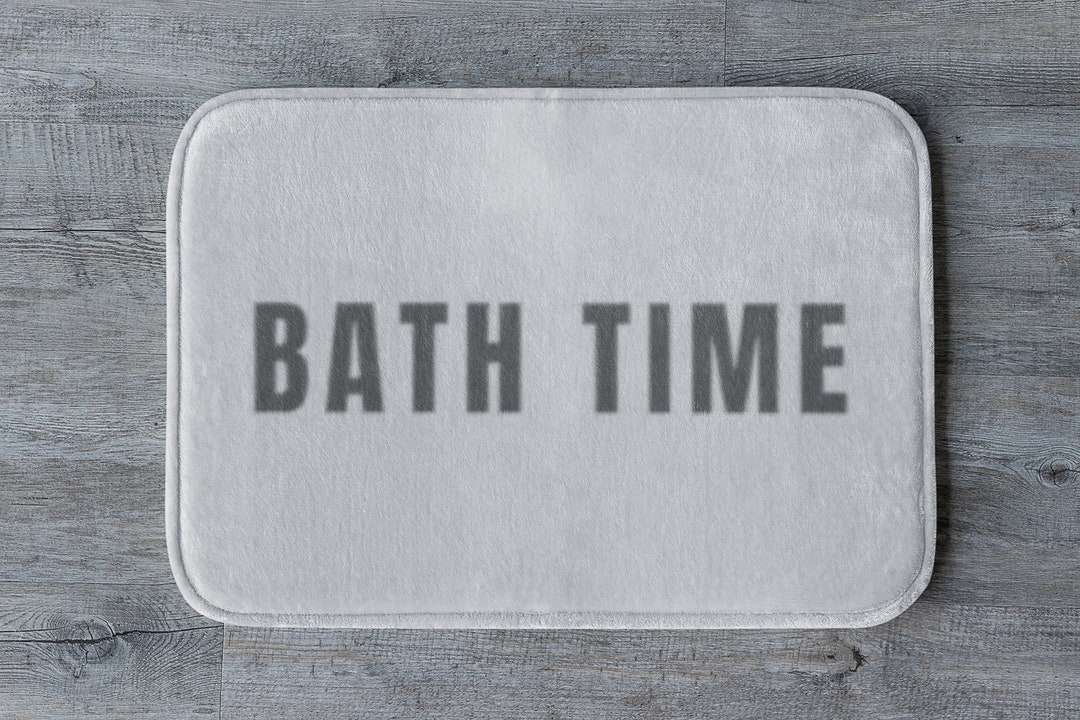 Bath Time Bathroom Mat Grey Bathroom Mat, Bathroom Accessory, Bathroom ...