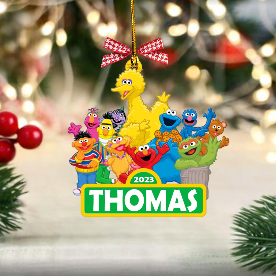 Personalized Elmo Ornament 2023 Christmas Ornament Street - Etsy